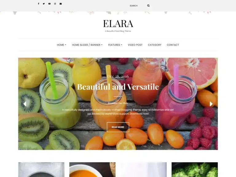 7 En İyi Ücretsiz Yemek Blogu WordPress Teması – sonrakiaşama.com